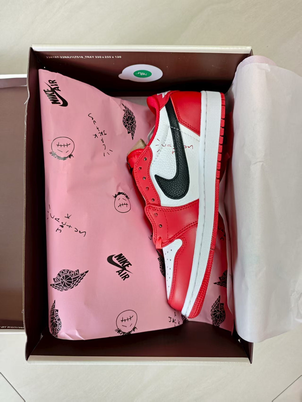 Travis Scott x Air Jordan 1 Low OG SP (Red/White) – Vault Society