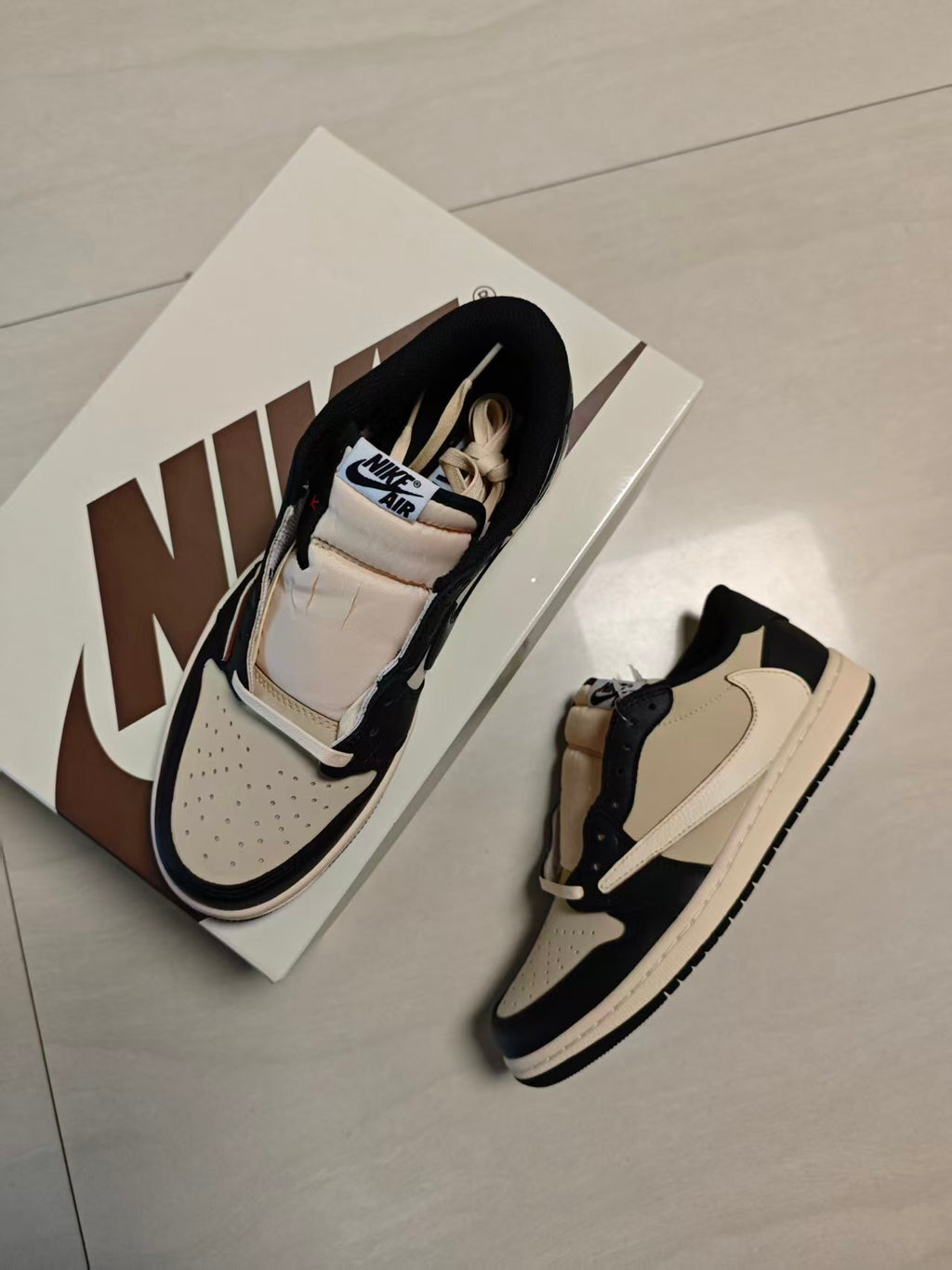 Travis Scott x Nike Air Jordan 1 Low OG Black/Sail – Vault Society